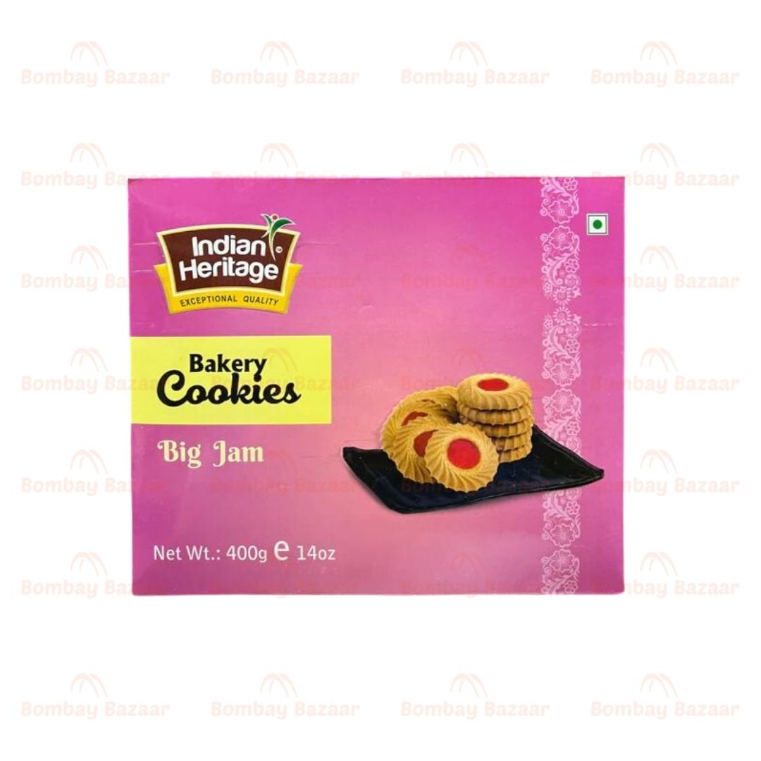 INDIAN HERITAGE BIG JAM COOKIES 400G – Bombay Bazaar | Indian Supermarket